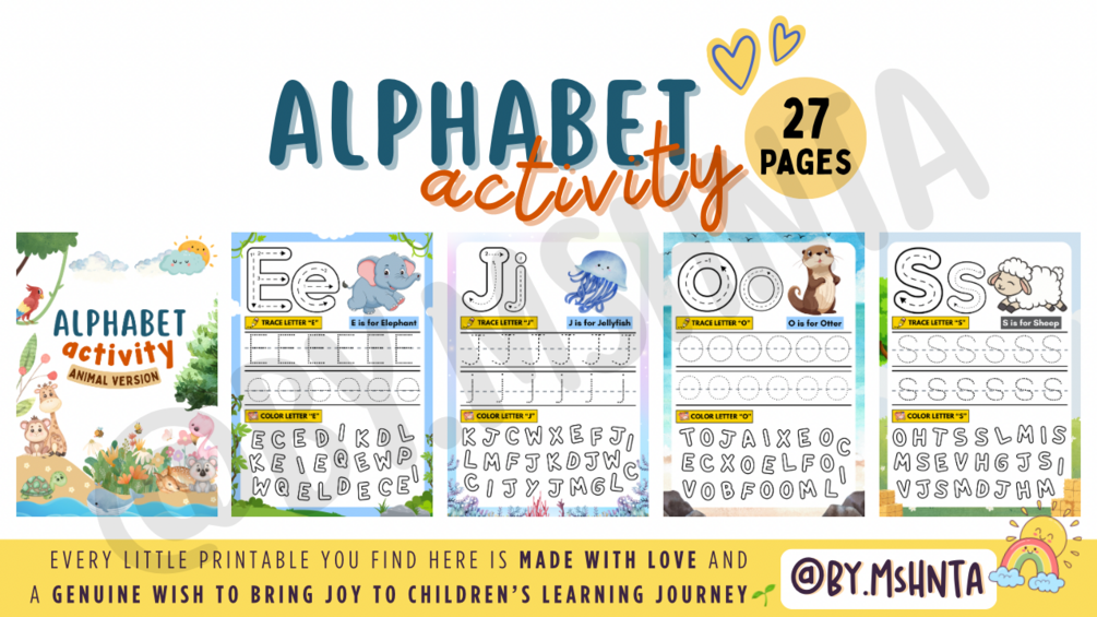 Alphabet Activity – Animal Version for Little Learners