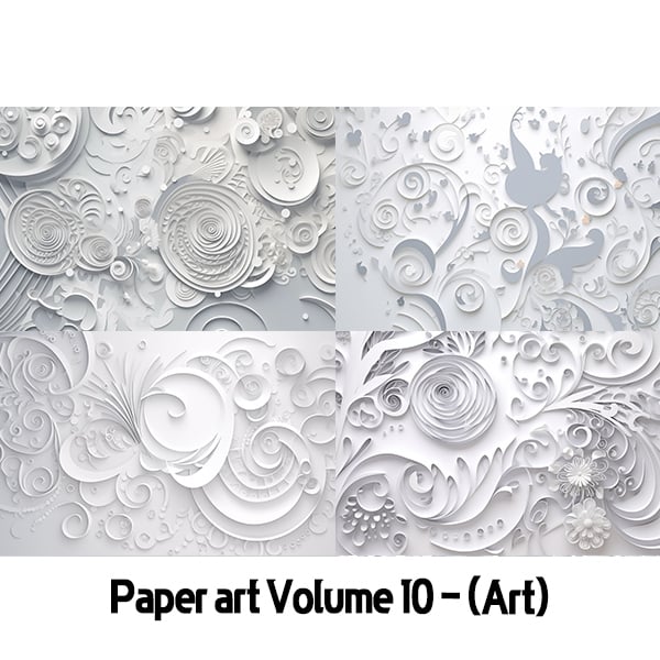 Soom's DigitalArt - White PaperArt, Unique Gifts Volume 10 - (Art)