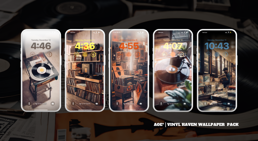 AOE* | Vinyl Haven Wallpaper Pack (For Mobile)