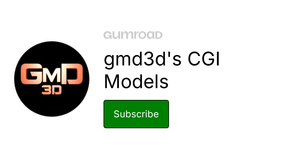 gmd3d's CGI Models