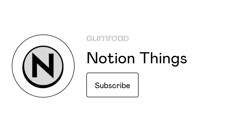 Notion Things