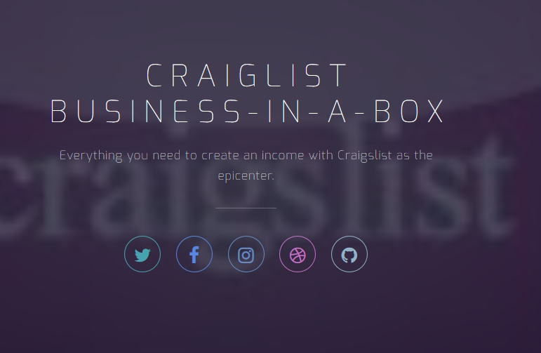Craigslist Business-In-A-Box