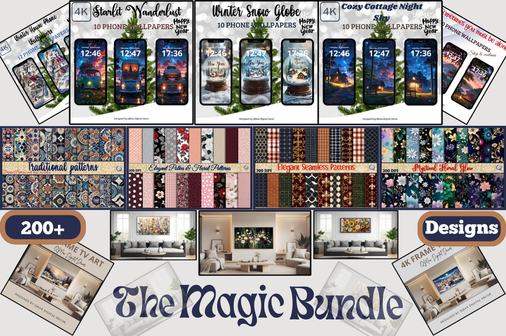 The Magic Bundle: 200+ Designs for Wallpapers, Patterns & Frame TV Art