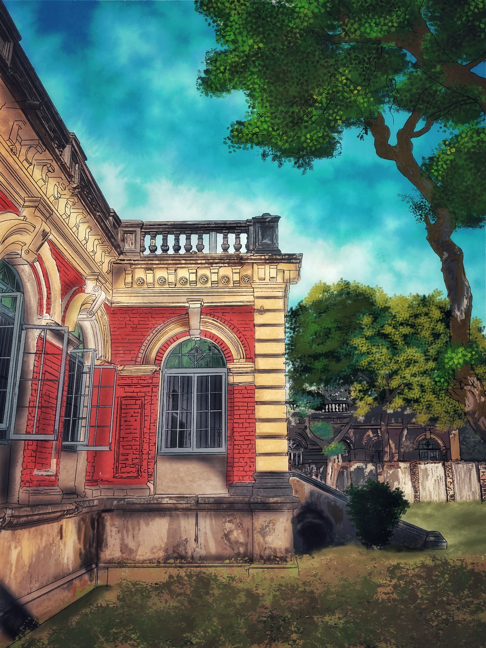 Architectural building painting