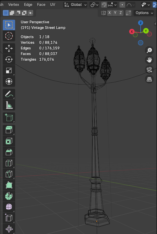 Street Lamps Pack (3D Model)