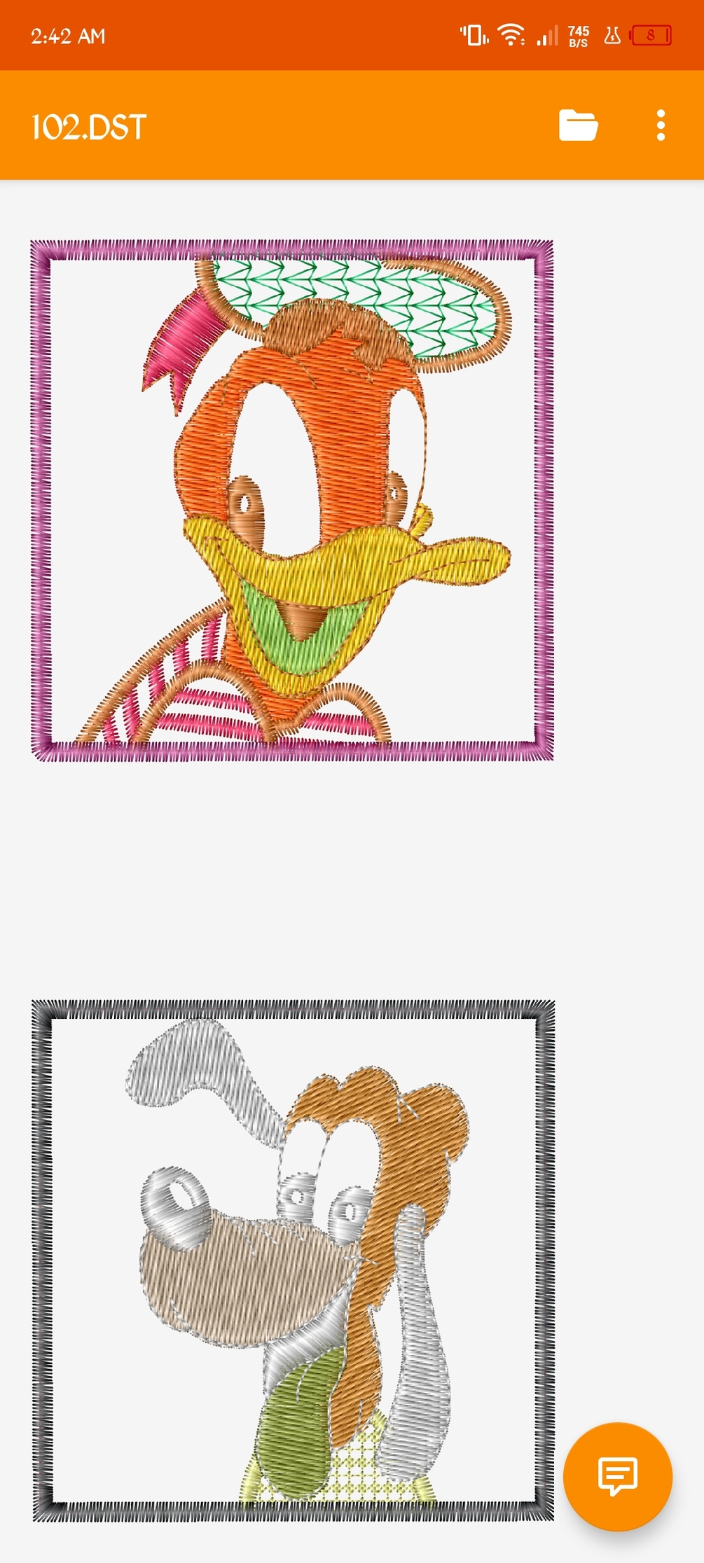 Unique Embroidery Design: Mickey Mouse, Donald Duck, and Pluto - Clear ...