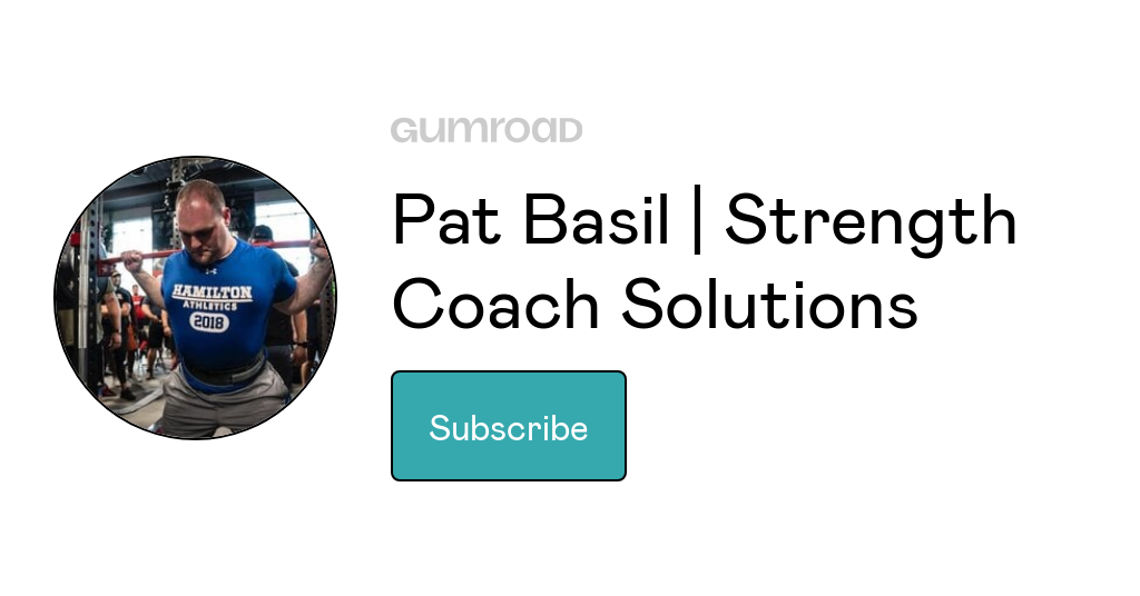 Pat Basil | Strength Coach Solutions