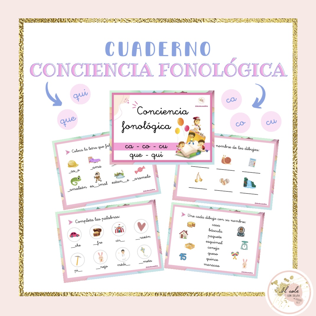 Conciencia fonológica "ca-co-cu-que-qui"🧀