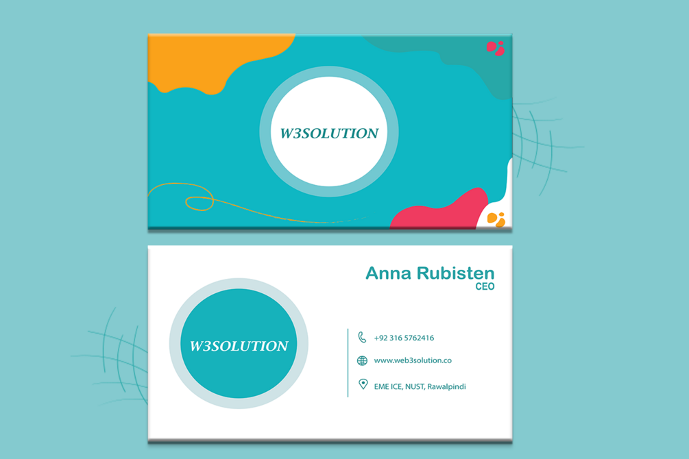 Funky style Business card design