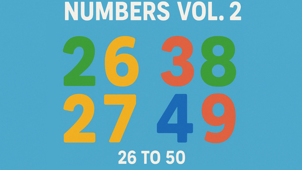 Numbers Colouring Book Vol.2 | 26 to 50 | Printable Activity Book ...