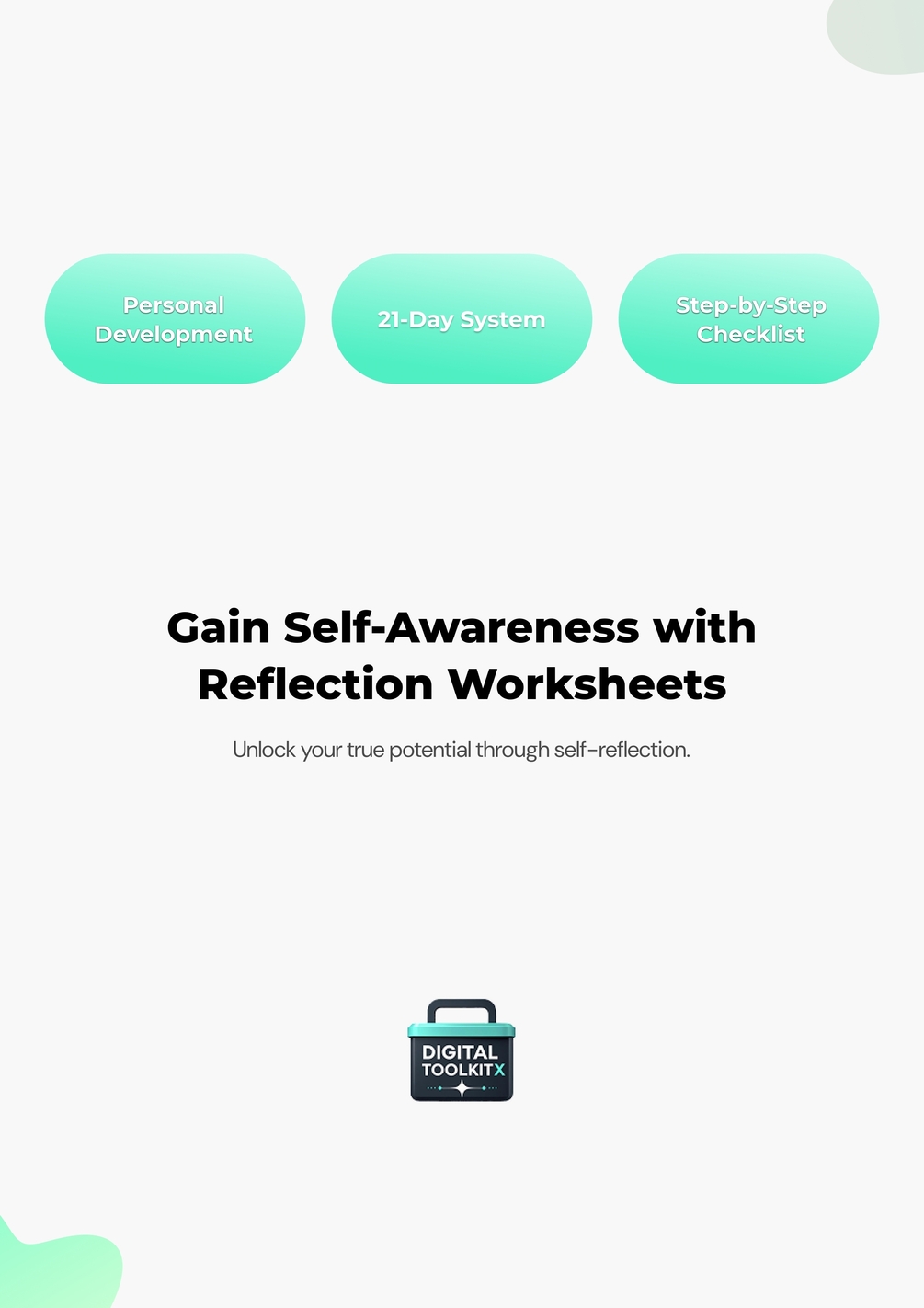 Gain Self-Awareness with Reflection Worksheets – 21-Day Productivity ...