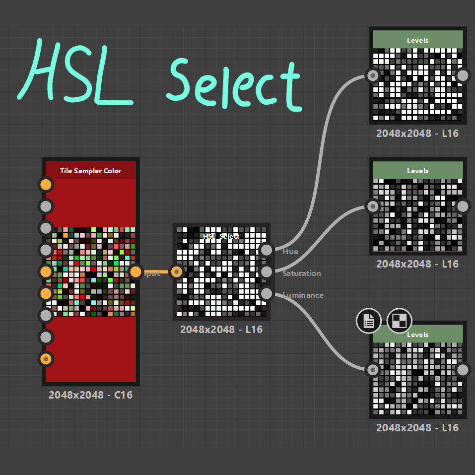 HSL Select for Substance Designer