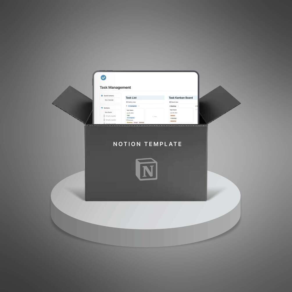 Task Management Notion Template (FREE)