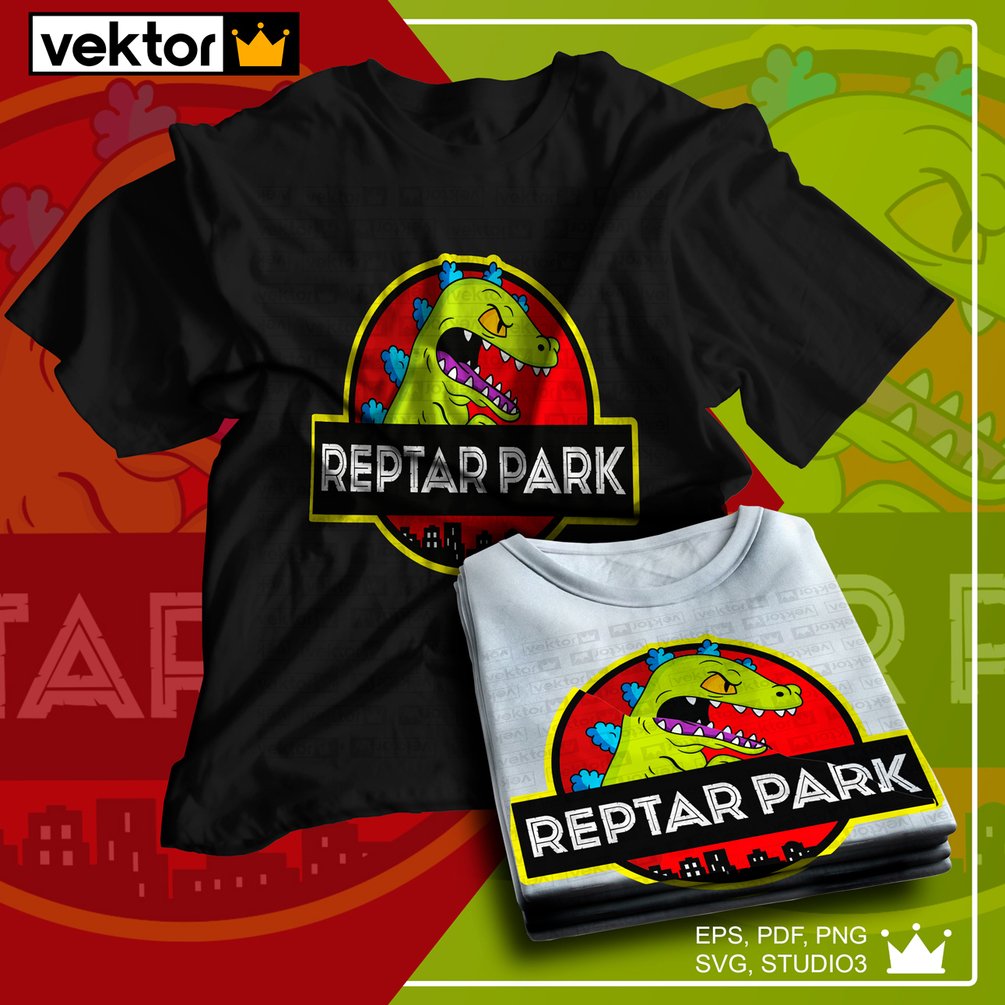 Vector Reptar Park Rugrats