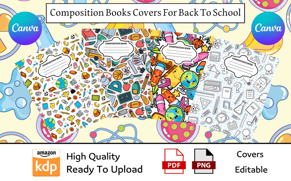 Composition Books Covers For Back To School