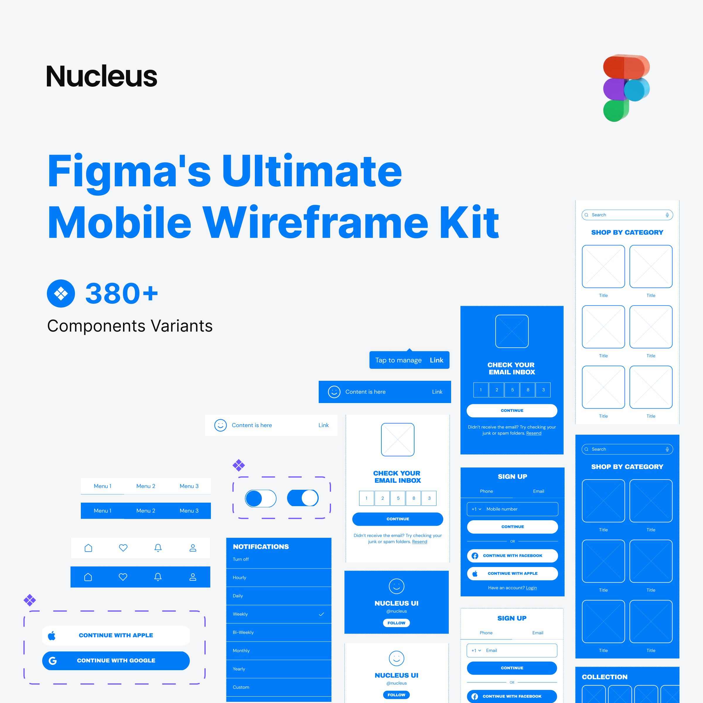 New Release: Blueprint – Mobile Wireframe UI Kit - Nucleus UI – UI Kit ...