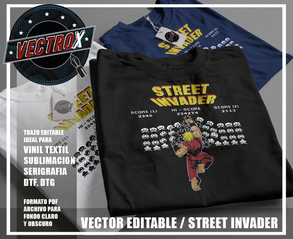 Vector Editable - Street Invader
