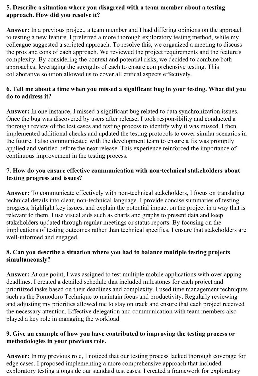 6 PDFs containing ALL Types of Most Asked Interview Q&A (Scenario-Based ...