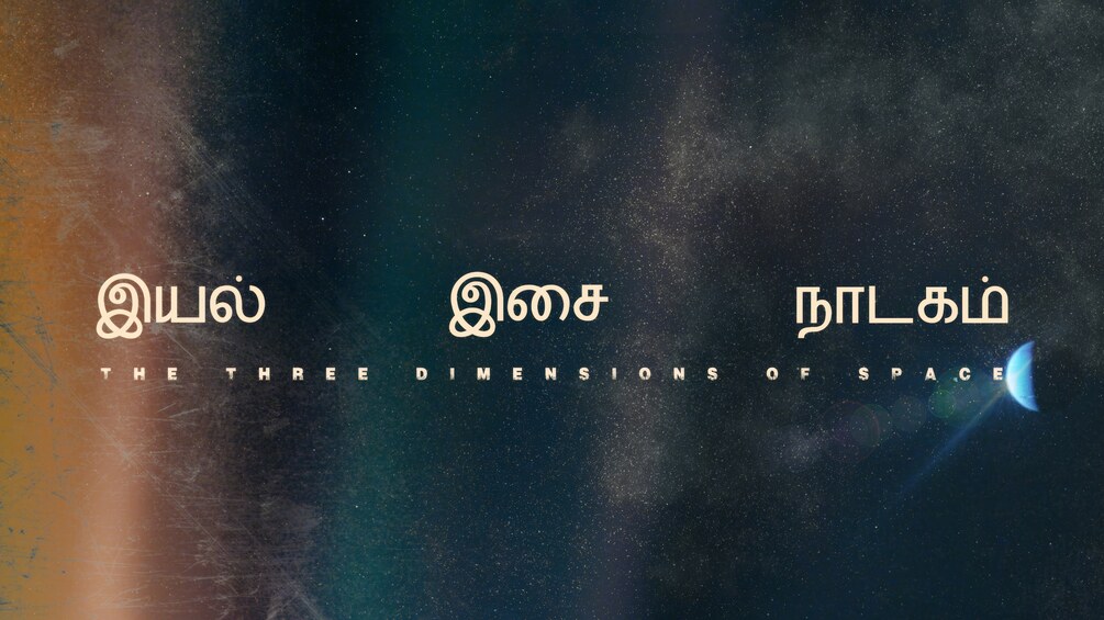 the script music and drama three dimensions of space 4K