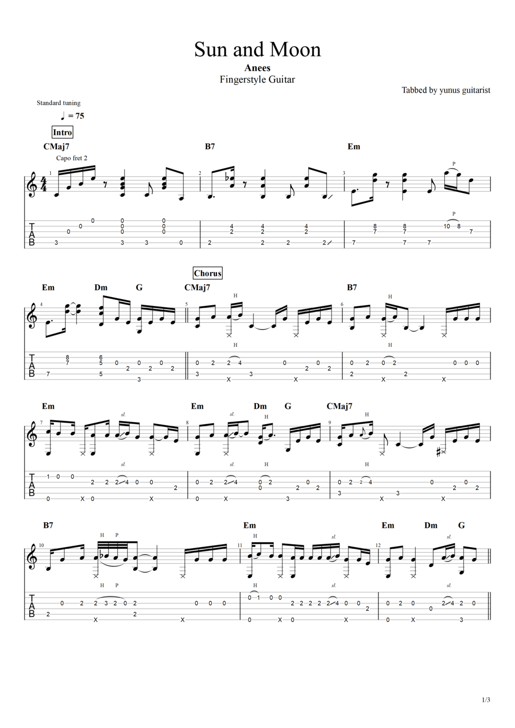 TAB. Sun and Moon - Anees