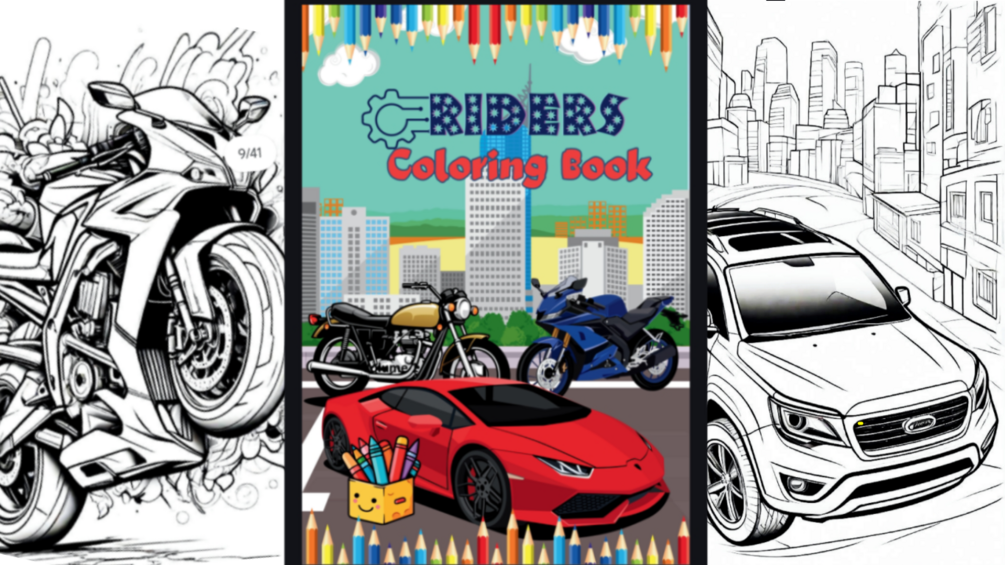 The Riders Colouring Book