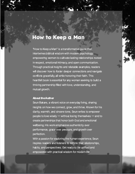 How to Keep a Man : A Guide for Women in Love I ebook