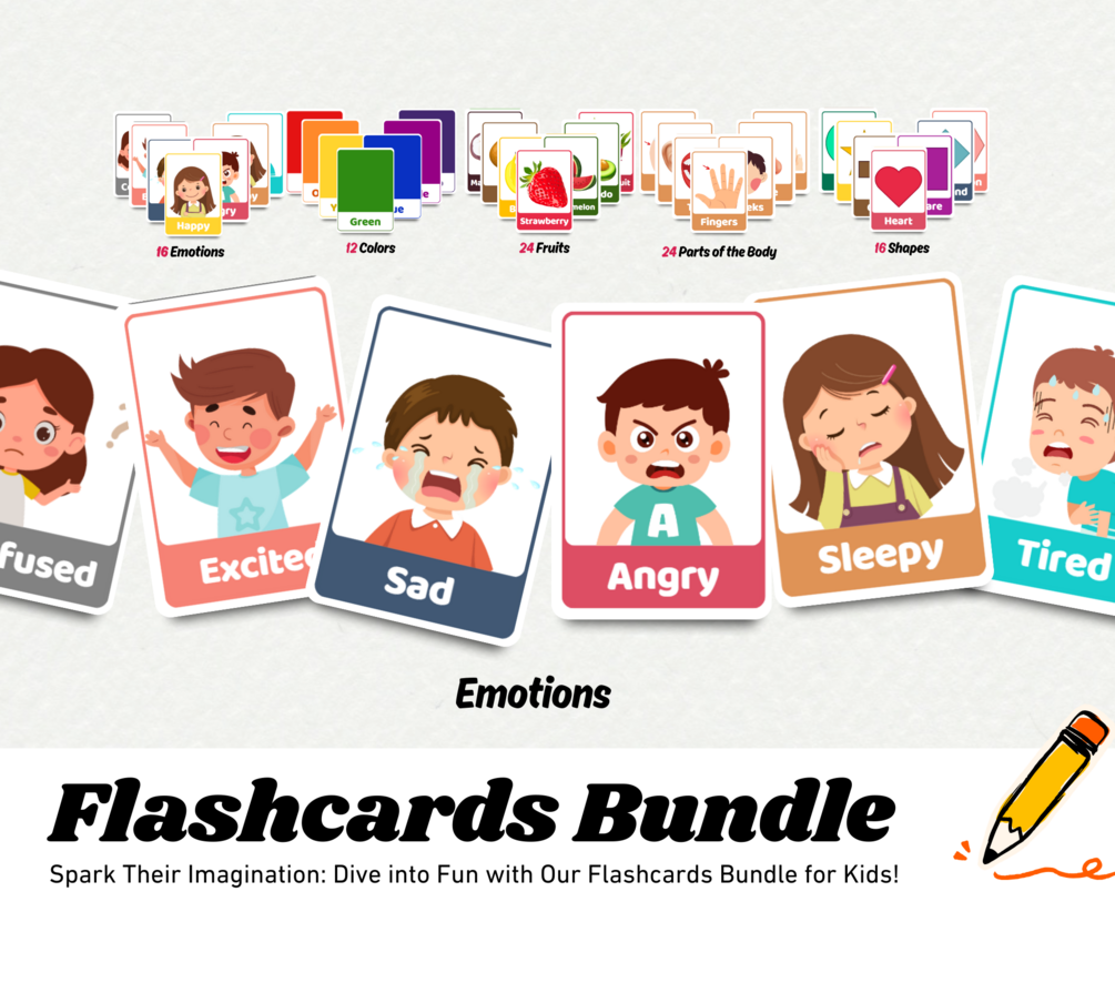 KIDS FLASHCARDS BUNDLE | Pdf Printable Cards | Montessori | Pre-School ...