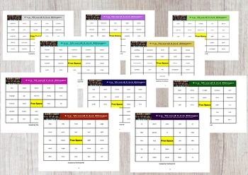Fry Word List Bingo Package