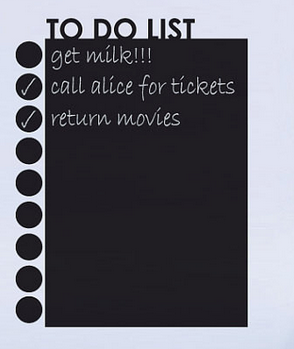 To Do List Planner Calendar Chalkboard Blackboard Vinyl Wall Sticker ...