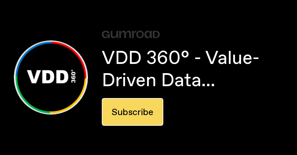 VDD 360° - Value-Driven Data Intelligence 360°