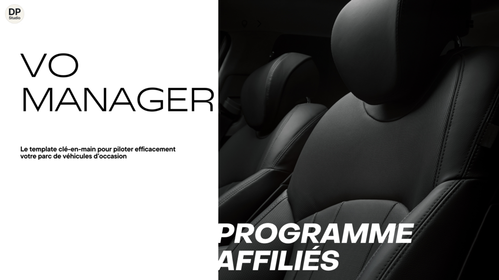 VO MANAGER - Programme Affiliés 🚗