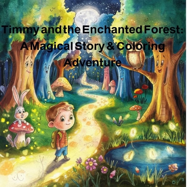 Timmy and the Enchanted Forest: A Magical Story & Coloring Adventure