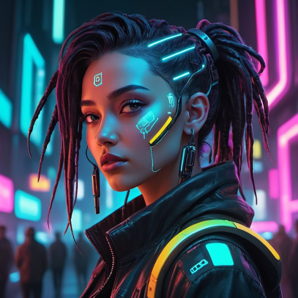 AL Avatars & Fantasy Portraits - Neon Al Avatar