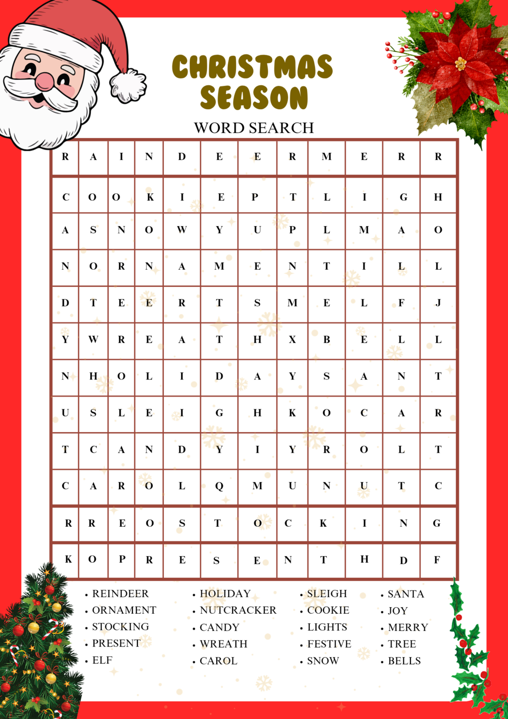 Christmas Party Games Bundle – 6 Printable Holiday Games for Kids ...