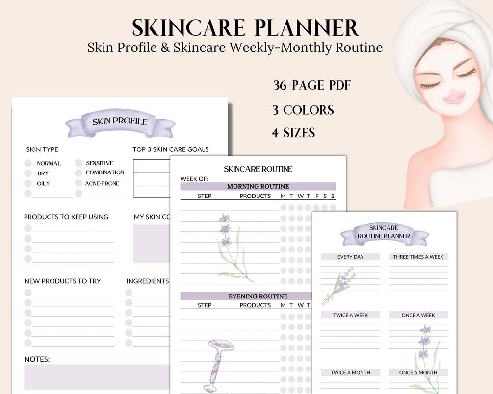 Skincare Planner Printable