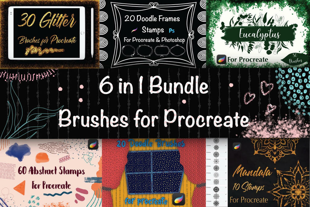 Bundle Brushes for Procreate 6 in 1
