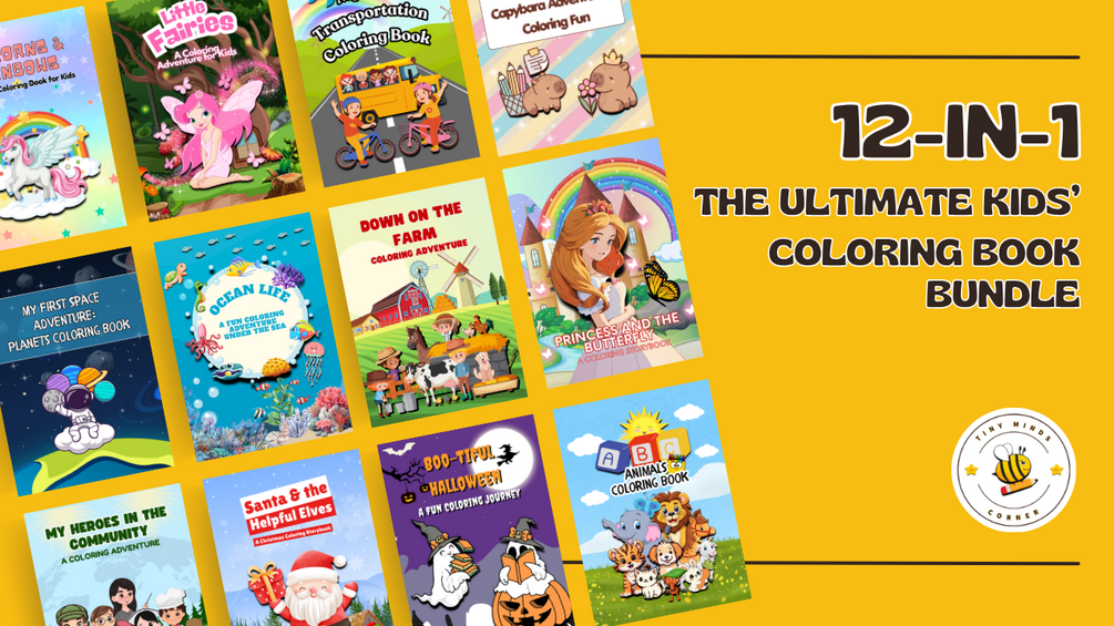 The Ultimate Kids’ Coloring Book Bundle – 12 in 1!