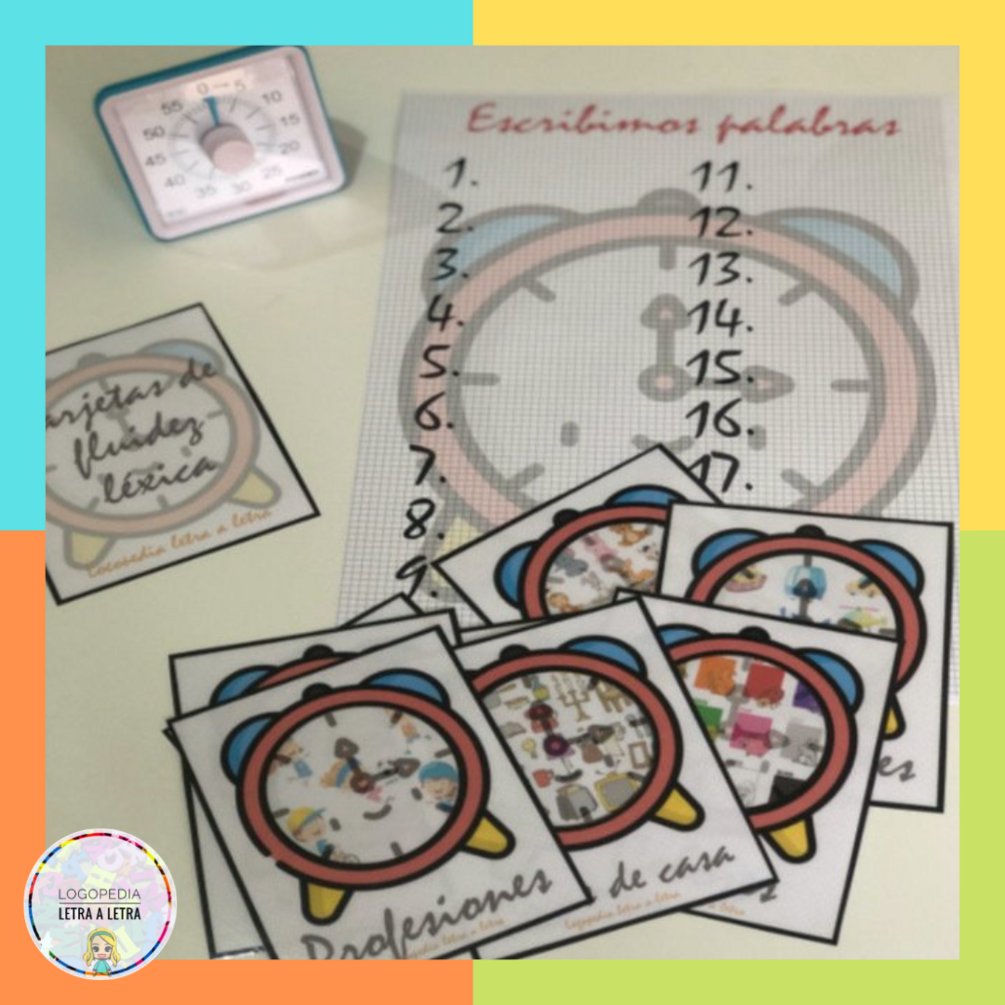 TARJETAS DE FLUIDEZ LÉXICA