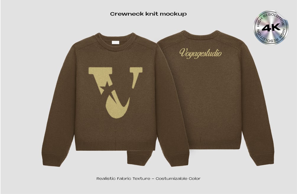 knit sweater mockup