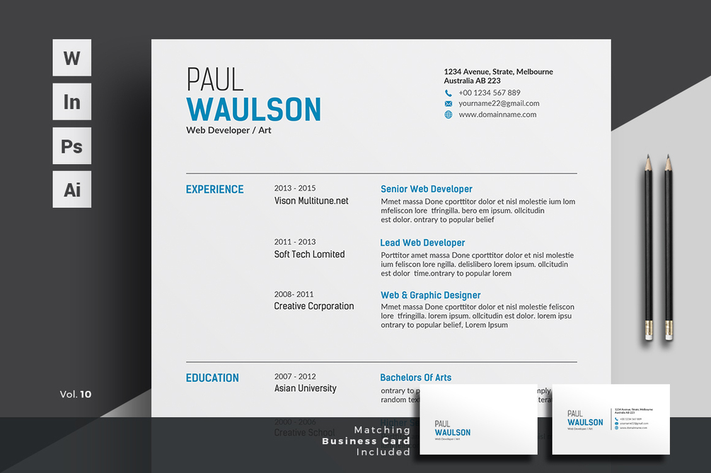 Resume Template - Paul