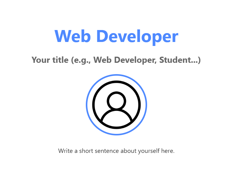 Student Portfolio HTML/CSS Template — Customizable & Responsive