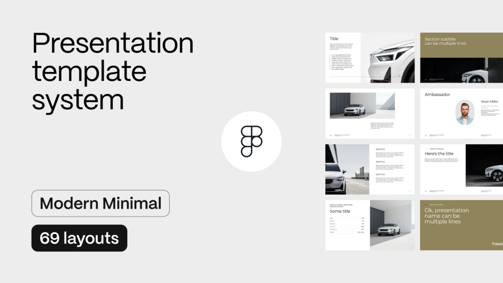 Presentation Template System for Figma. v2