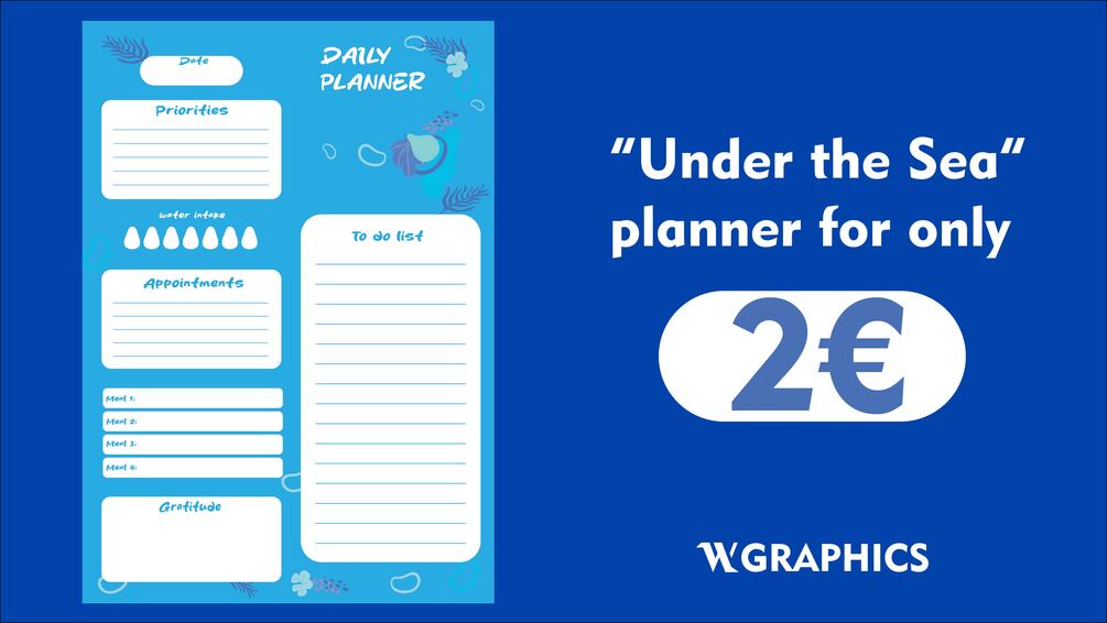 Printable Daily Planner (Under the Sea Theme)