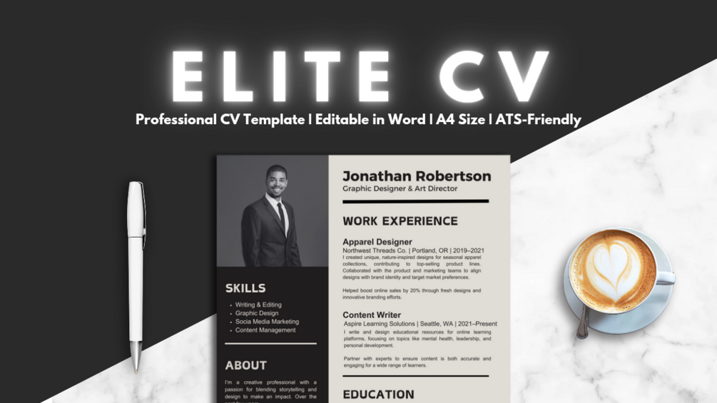 Professional CV Template – Elite Structure