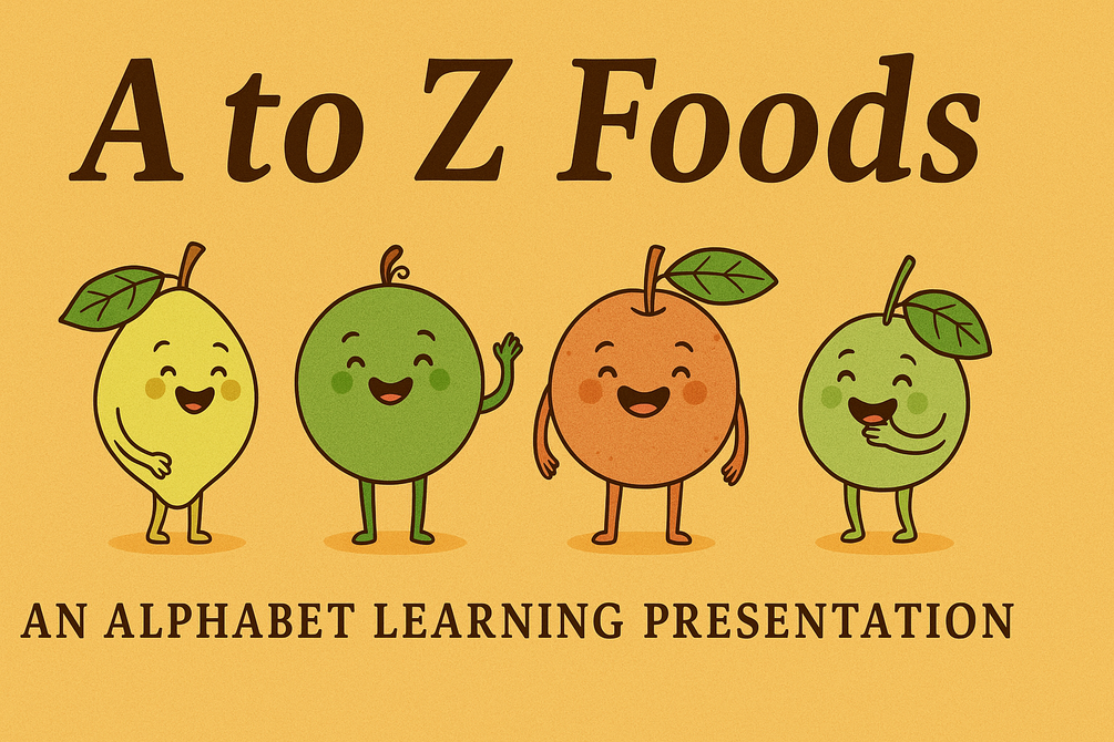 Alphabet Learning with Foods