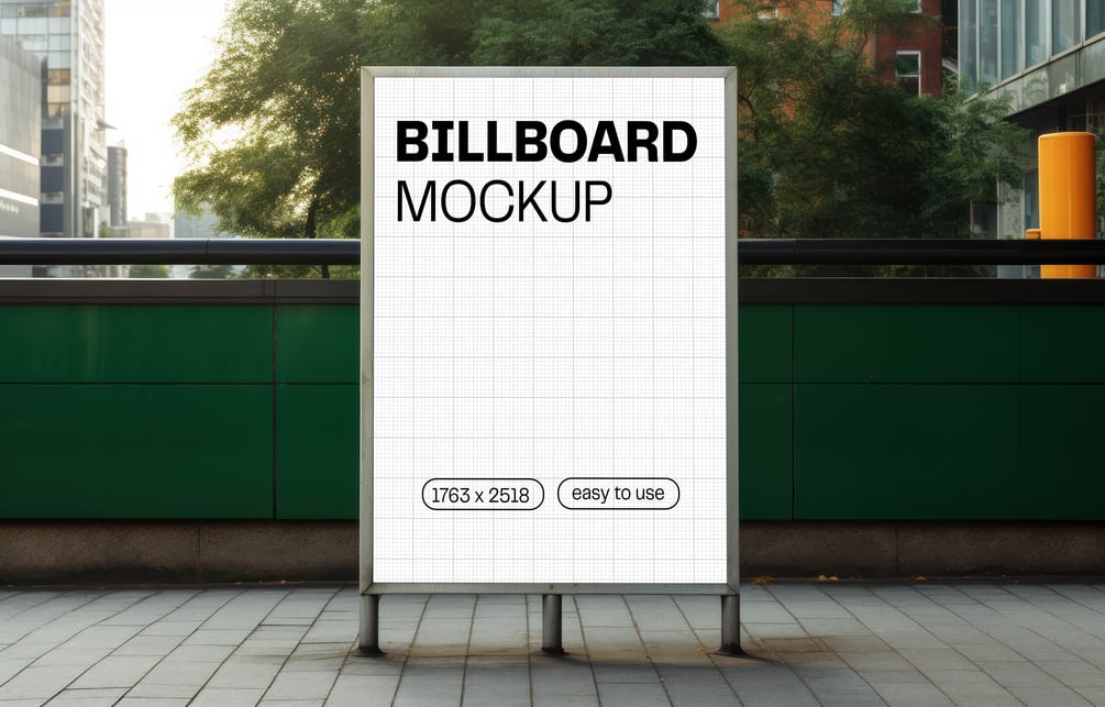 Urban Commercial Billboard Mockup / #678