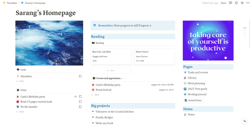 Ultimate Homepage - Notion Template