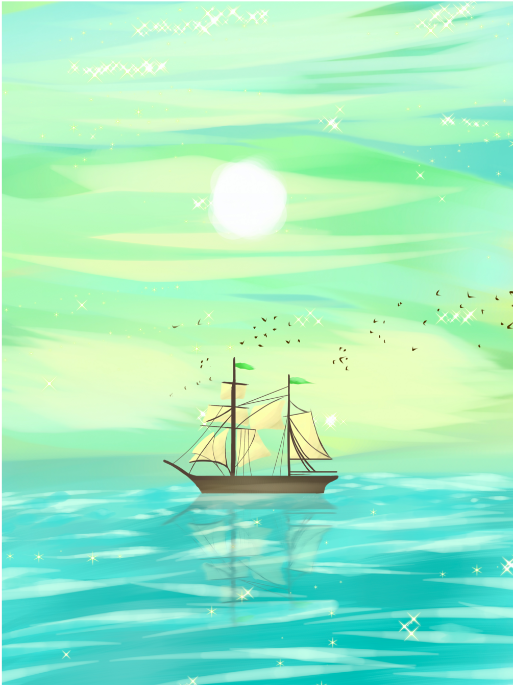"Lakbay " 4K resolution digital landscape painting by phantom in the sky
