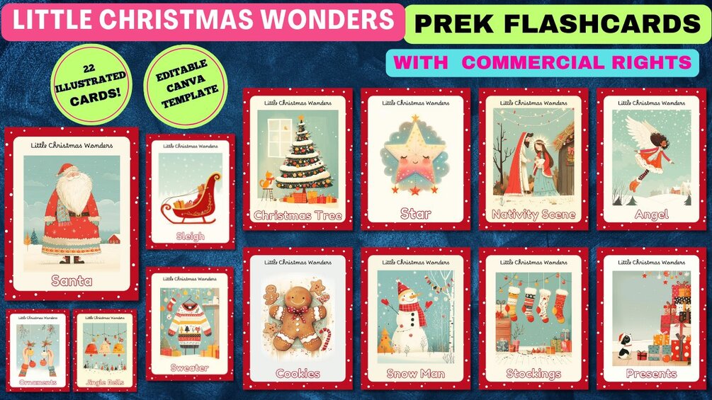 Little Christmas Wonders PreK Flashcards