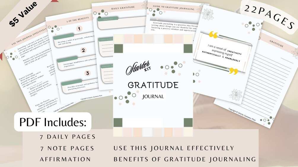 Gratitude Journal Starter Kit